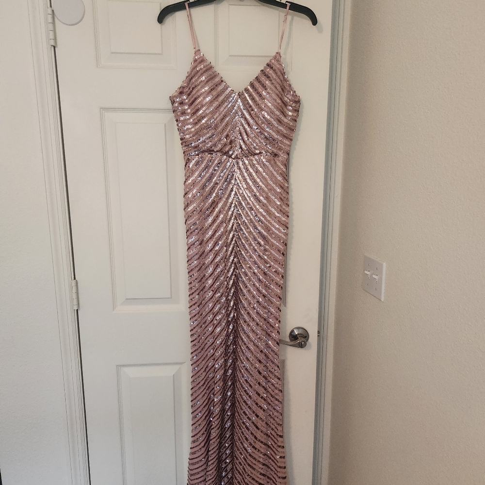 Champaign Sequin Formal Gown - Gem